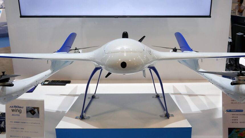 エアロセンス、国産VTOL型ドローン エアロボウィングにLiDAR搭載モデル。VTOL型の特性を活かした高効率測量を実現[Japan ...