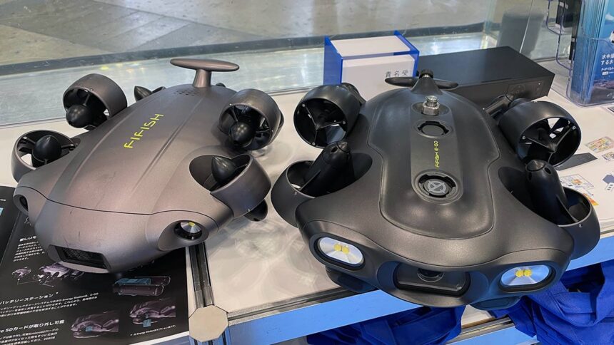 世界初公開！新型水中ドローン「FIFISH E-GO」が4年ぶりのプラットフォームとして登場、滑らかな動きは話題沸騰[JapanDrone2023] – DRONE