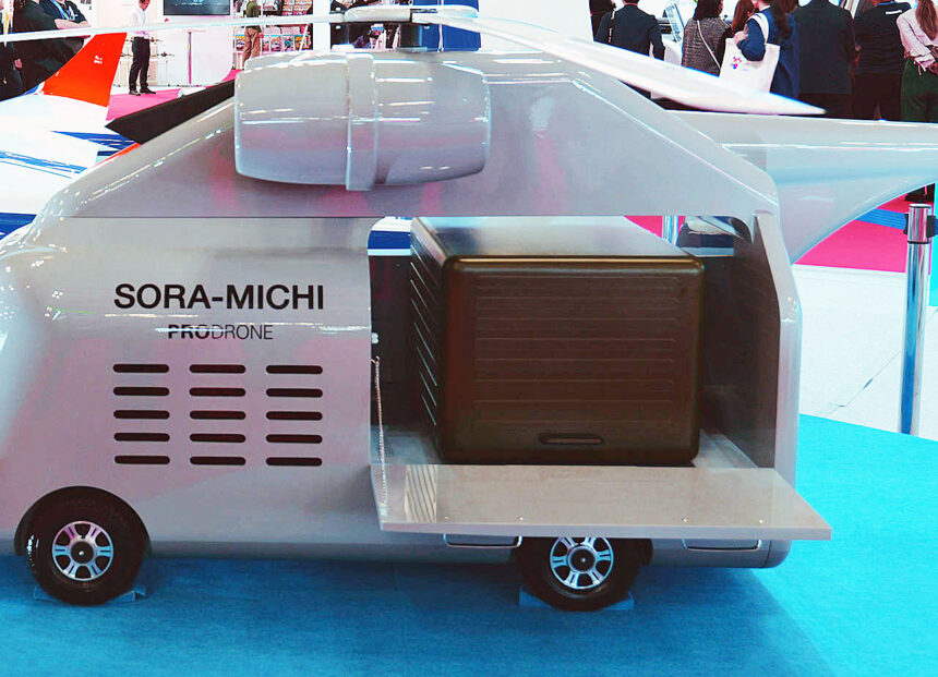 「空飛ぶ軽トラSORA-MICHI」が誕生するまで[JMS2023] – DRONE