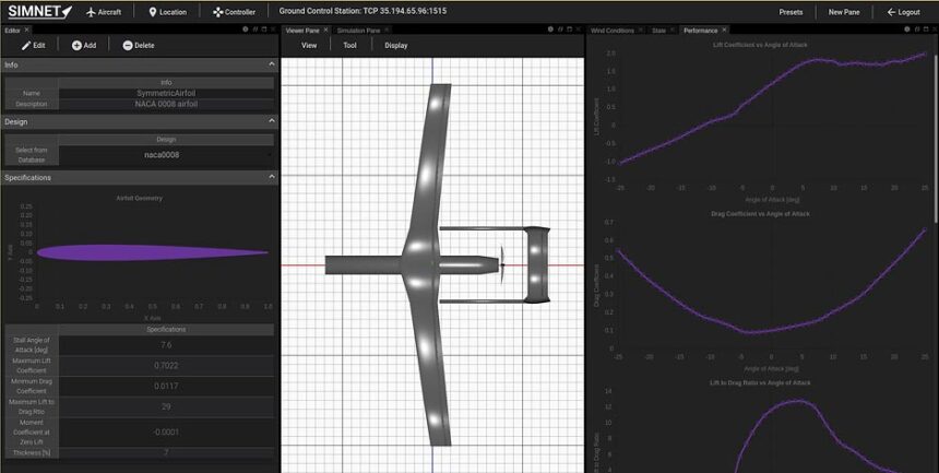 SIMNET、ドローンの設計、分析、飛行シミュレーションできるクラウドサービス – DRONE