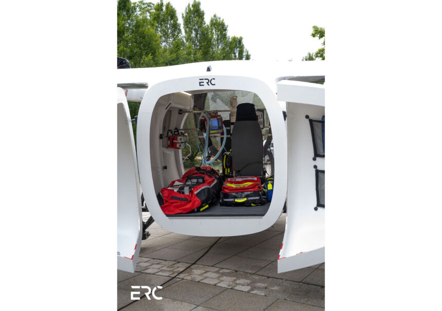 ERC System、医療輸送用の最先端eVTOLを公開。コスト効率に優れヘリコプターより速い – DRONE