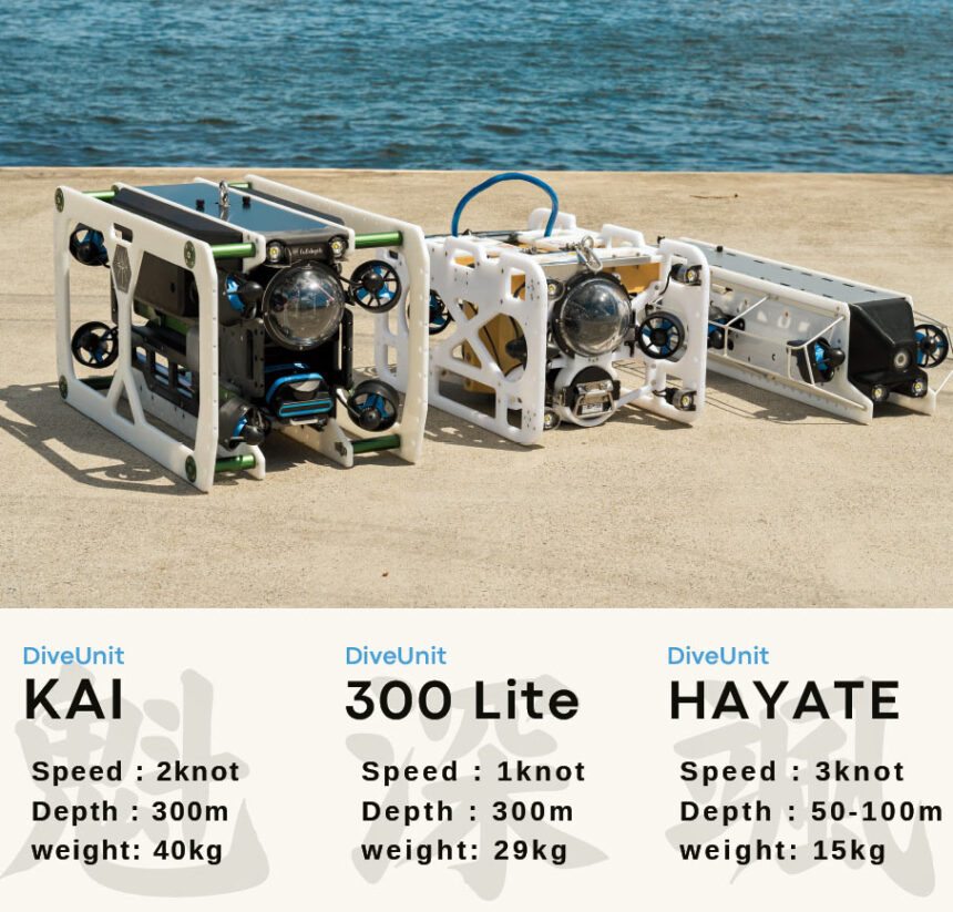 FullDepth、新型の国産産業用水中ドローン「DiveUnit KAI」、「DiveUnit 300 Lite」、「DiveUnit HAYATE」を販売開始。また国際ドローン展で展示 ...