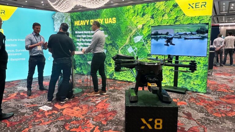 XER Technologies、ハイブリットエンジンドローン「X8」を展示[Commercial UAV EXPO] – DRONE