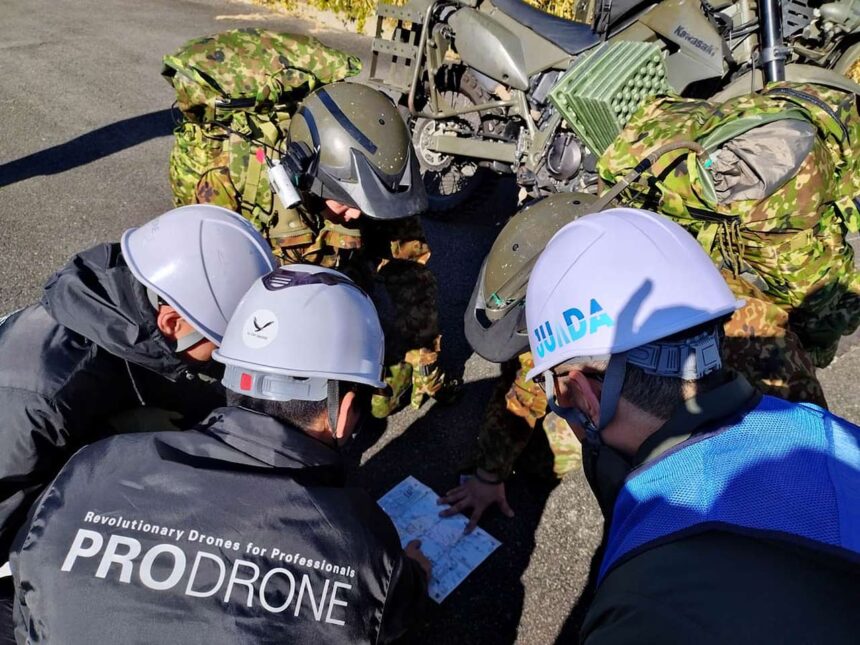JUIDAとPRODRONE、三重県答志島地区で陸上自衛隊の「南海レスキュー訓練」に参加 – DRONE